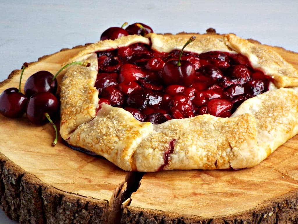 How To Make A Rustic Cherry Galette - Krazy Kitchen Mom