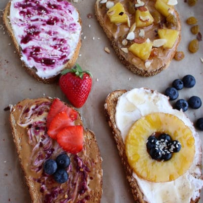 Fancy Breakfast Toast Four Ways - Krazy Kitchen Mom