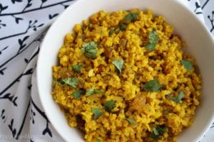 Curried Cauliflower Rice - Krazy Kitchen Mom