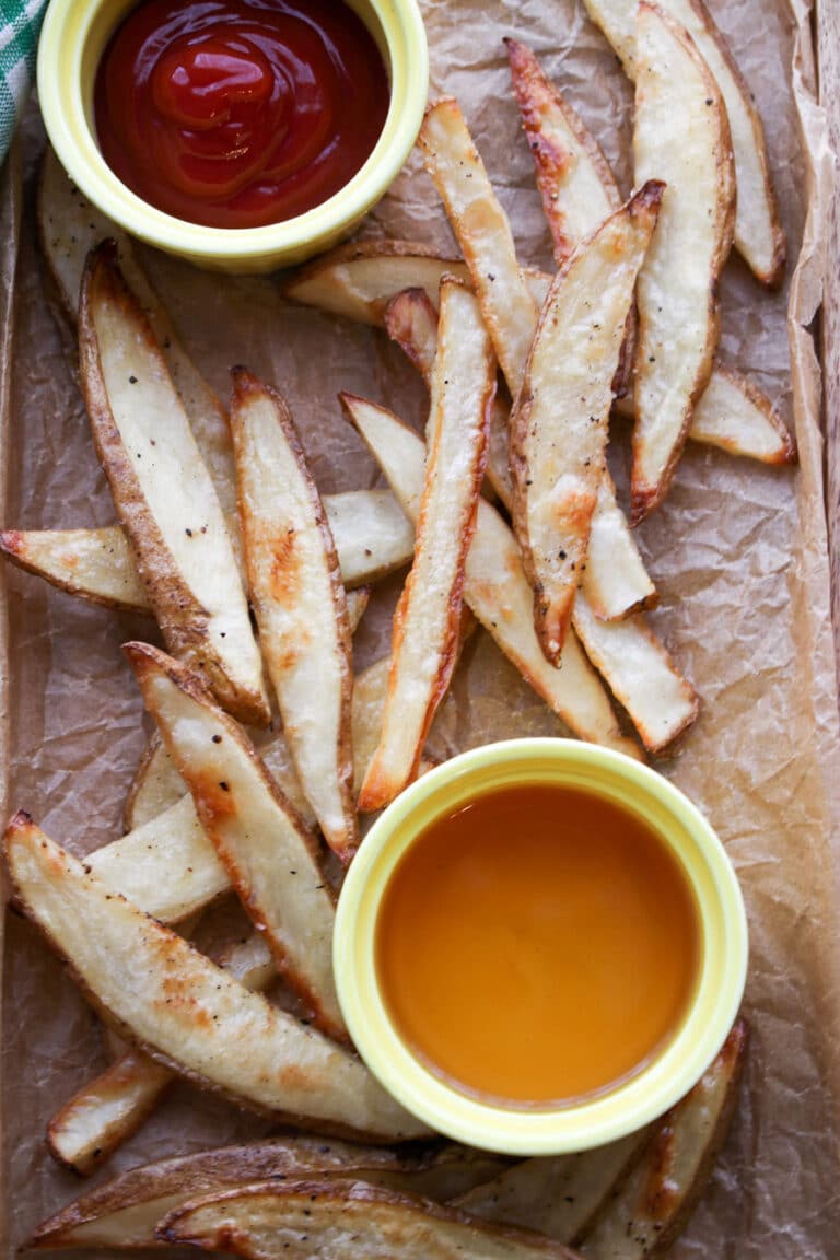 Baked Salt and Vinegar Fries - Krazy Kitchen Mom