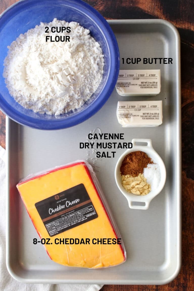 Cheddar Cheese Shortbread - Easy Appetizer - Krazykitchenmom.com
