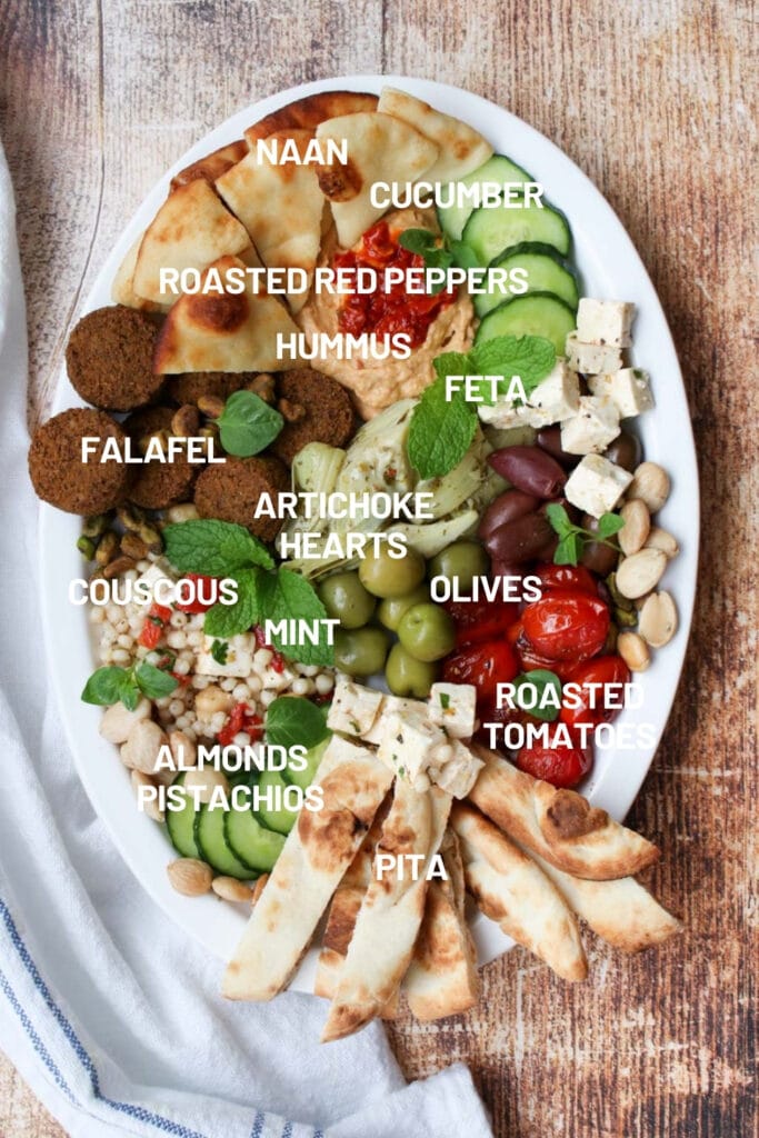 Mediterranean Mezze Platter - Krazy Kitchen Mom