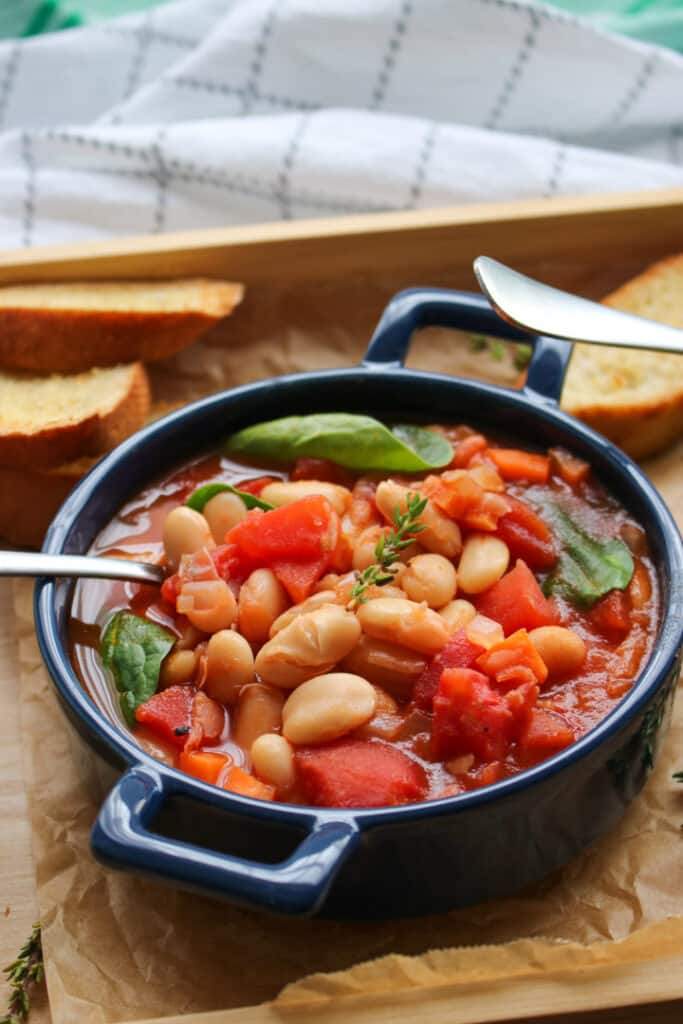 White Bean Tomato Soup - Krazy Kitchen Mom