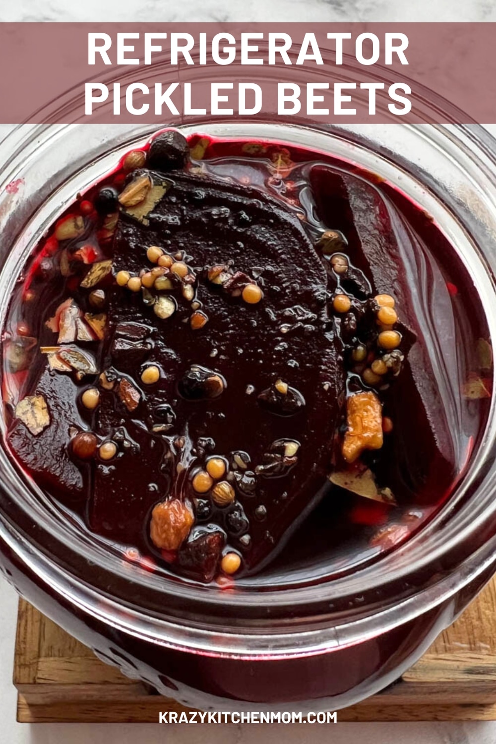 Homemade Refrigerator Pickled Beets - Krazy Kitchen Mom