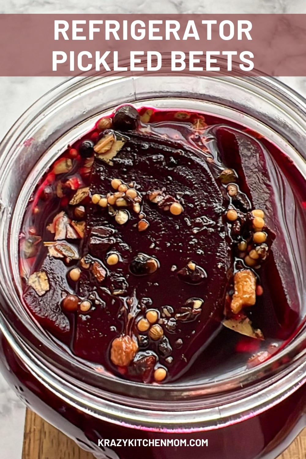 Homemade Refrigerator Pickled Beets - Krazy Kitchen Mom